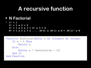 Recursion | PPT | Programming Languages | Computing