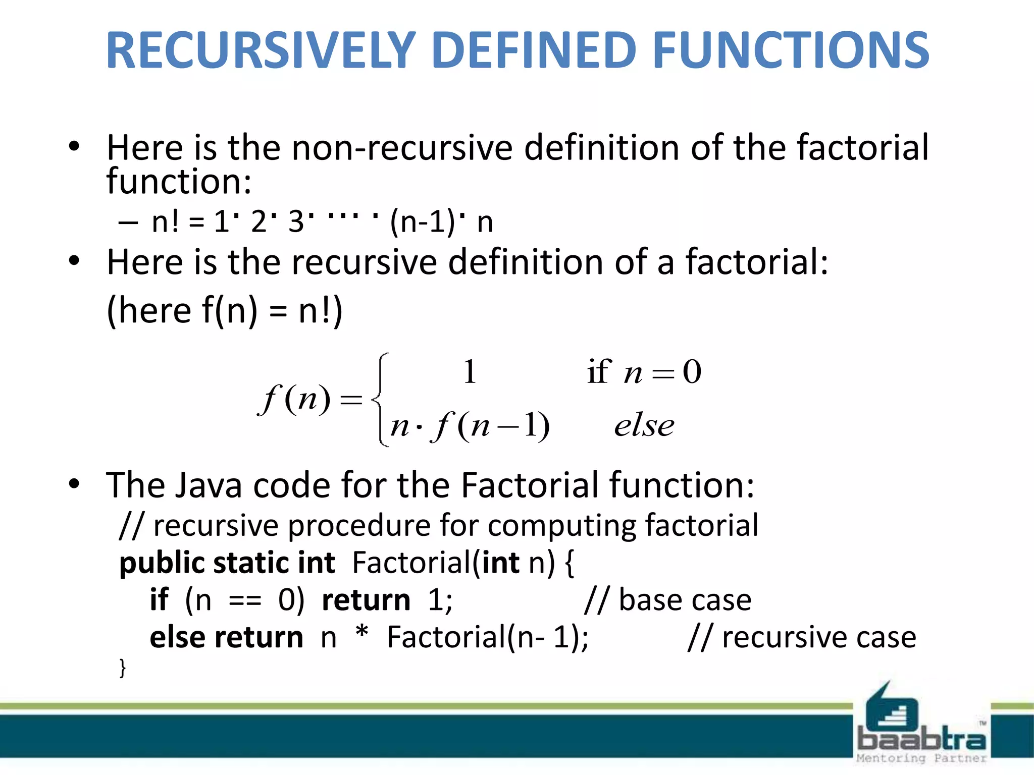 Recursion Pptx Programming Languages Computing