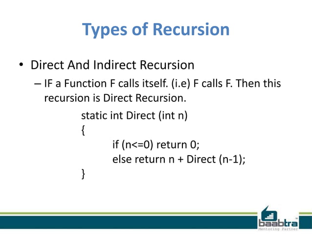 Recursion | PPTX | Programming Languages | Computing Recursion | PPTX | Programming Languages | Computing