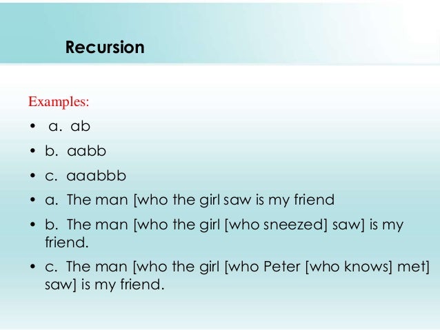 Recursion