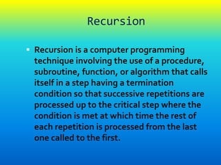 Recursion | PPT