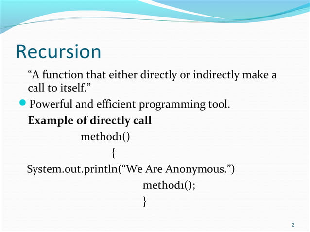 Recursion | PPT