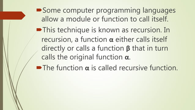 Recursion | PPT
