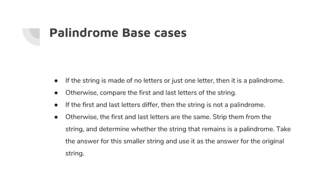 Introduction To Recursion Pptx Programming Languages Computing
