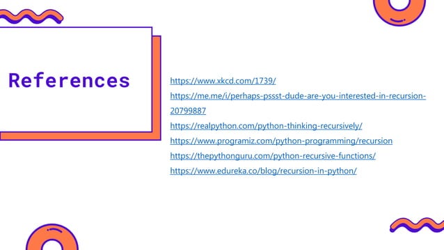 Recursion in Python | PPTX