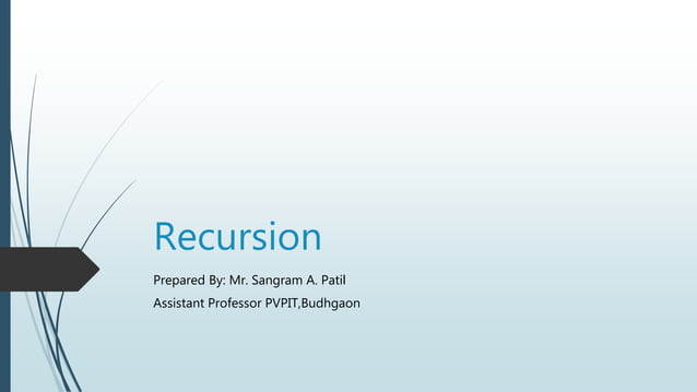 Recursion Recursive Function Ppt 4614