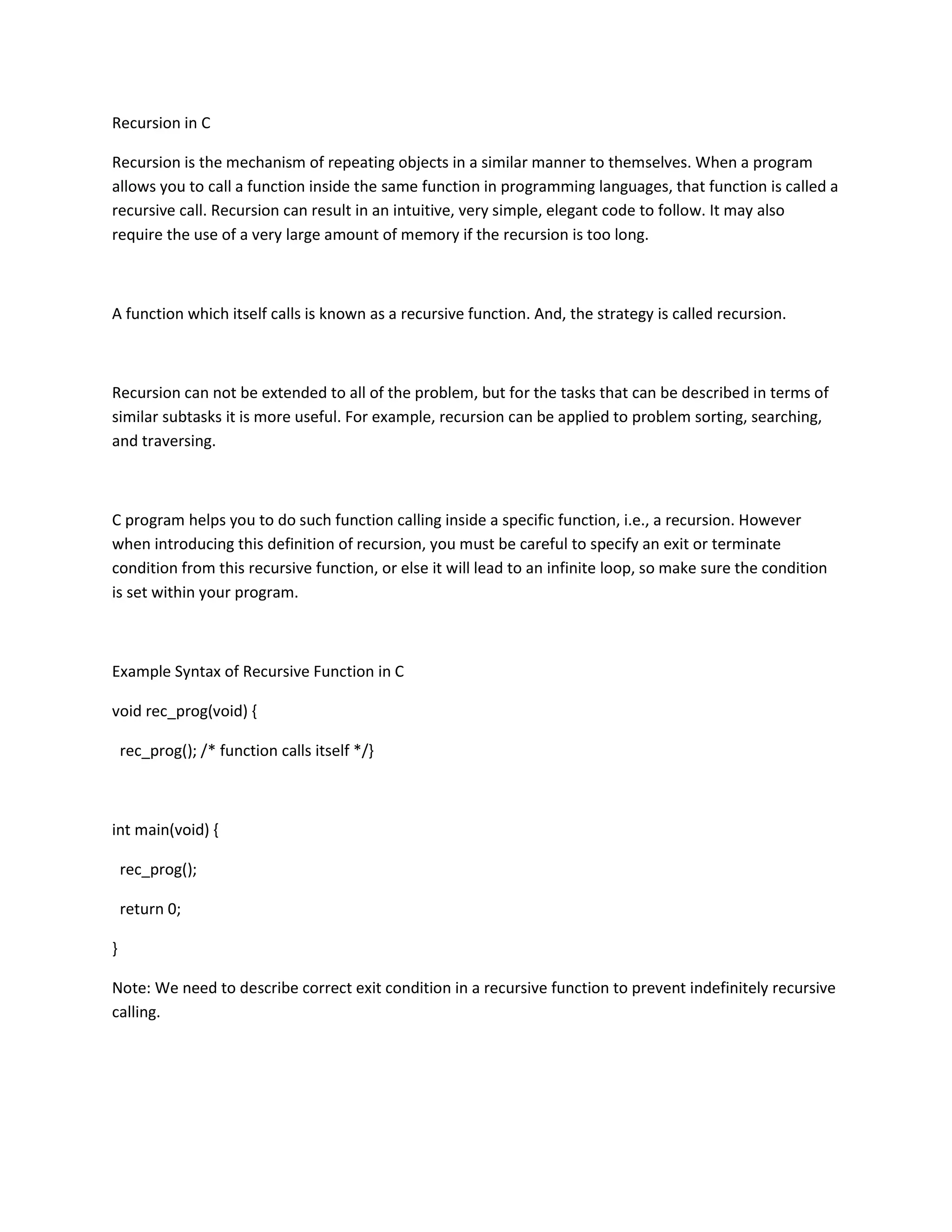 Recursion Pdf