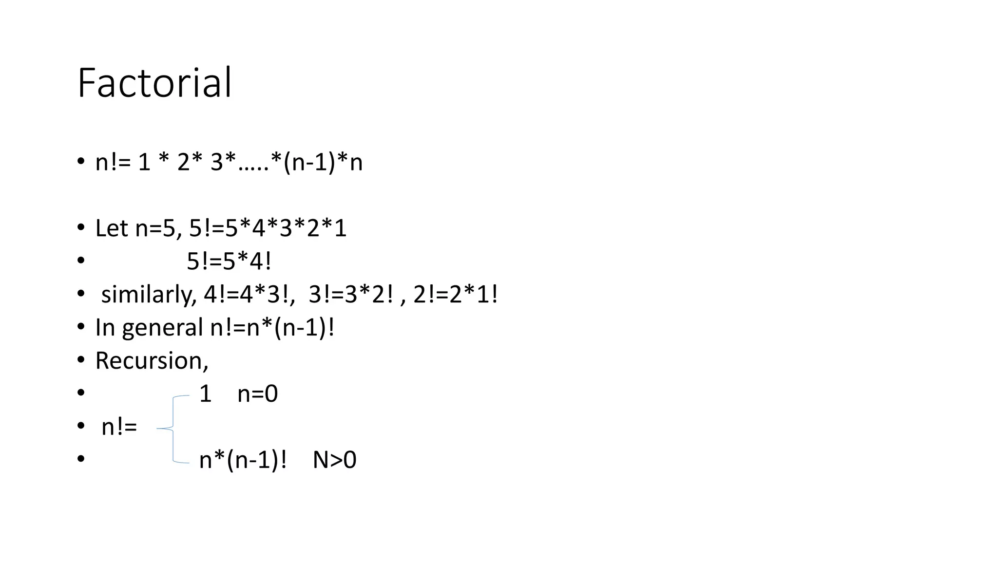 Recursionpptx Programming Languages Computing