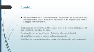 Recursion vs. Iteration: Code Efficiency & Structure | PPT