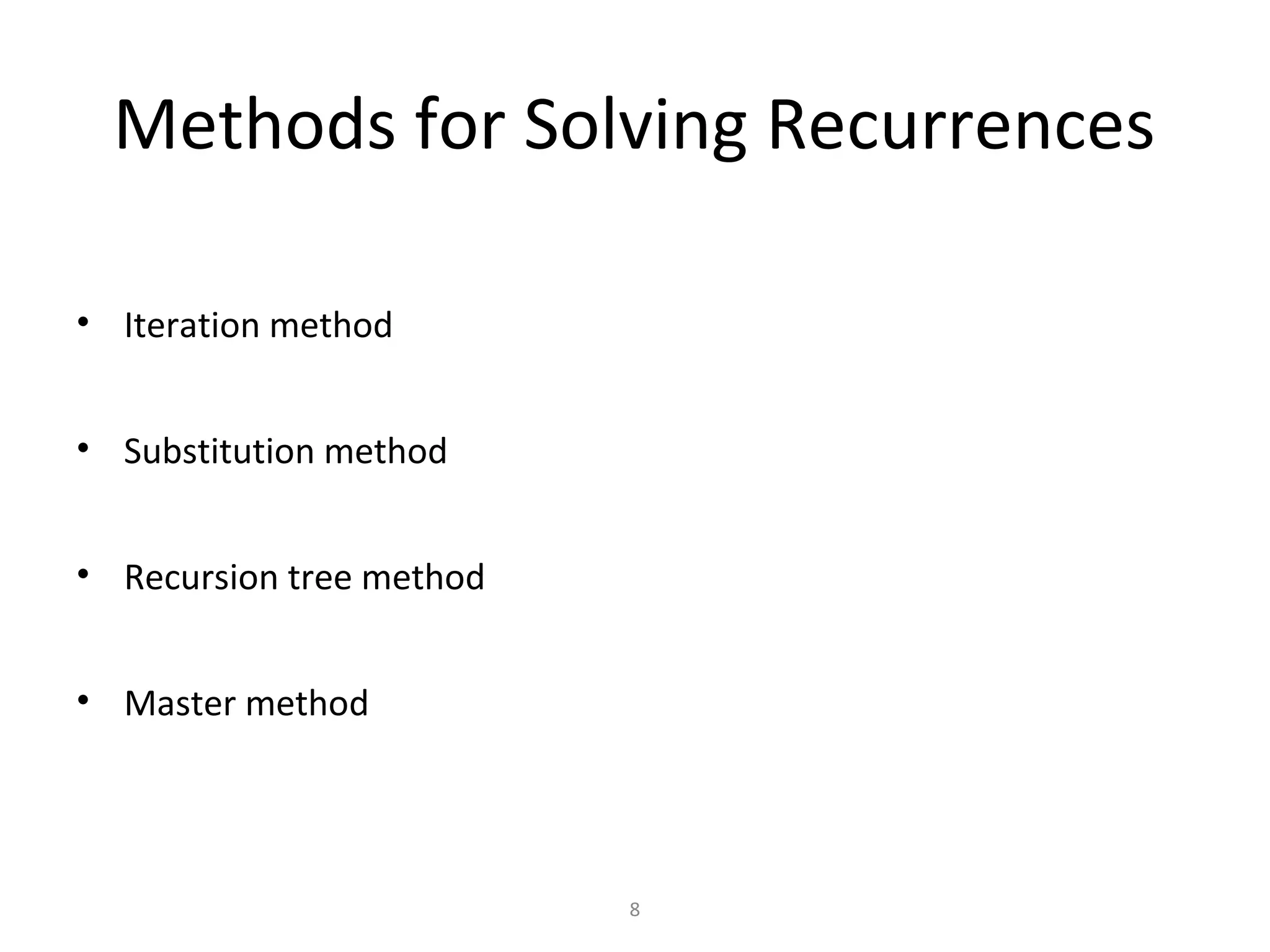 Recursion tree method | PPT Recursion tree method | PPT