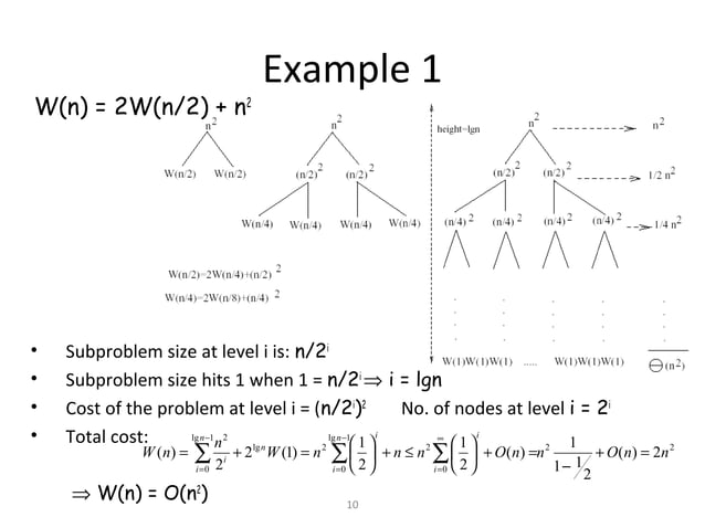 Recursion Tree Method Ppt Programming Languages Computing 4505