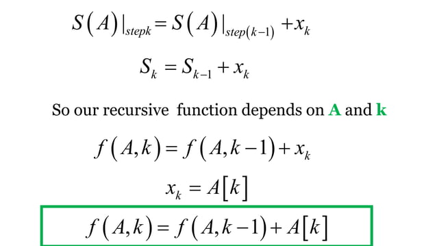 Recursion Algorithms Derivation | PPT Recursion Algorithms Derivation | PPT