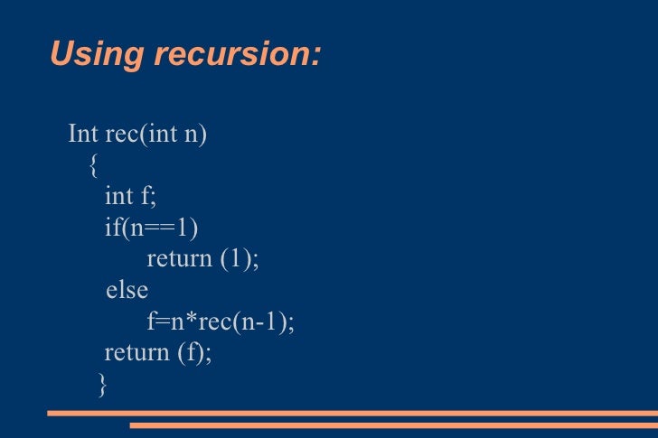 Recursion And Looping