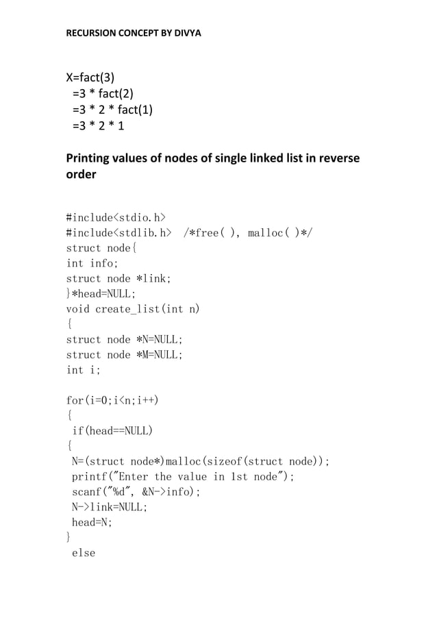Recursion Concepts By Divya Pdf Free Download