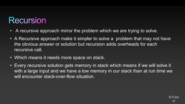 Recursion DS made easy - 2 | PPT