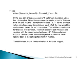 Recursion in c | PPT