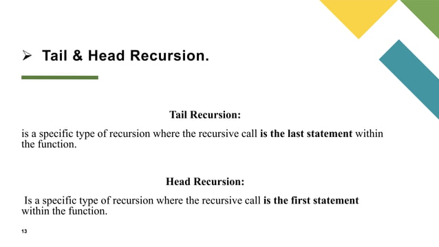 Recursion in Data Structure | PPTX