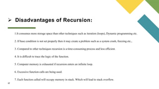 Recursion in Data Structure | PPTX