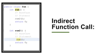 Recursion in Data Structure | PPTX