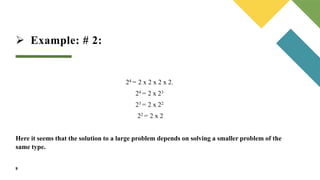 Recursion in Data Structure | PPTX
