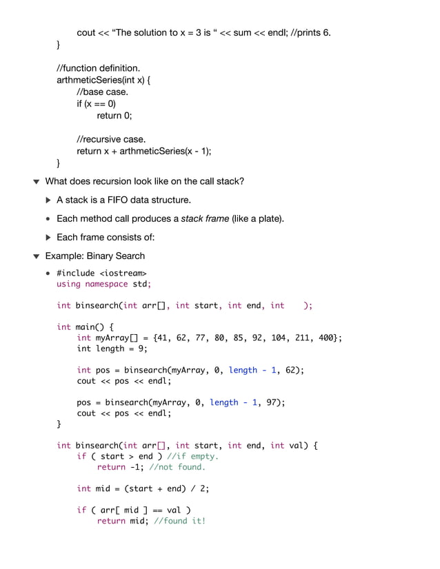 Recursion Lecture in C++ | PDF