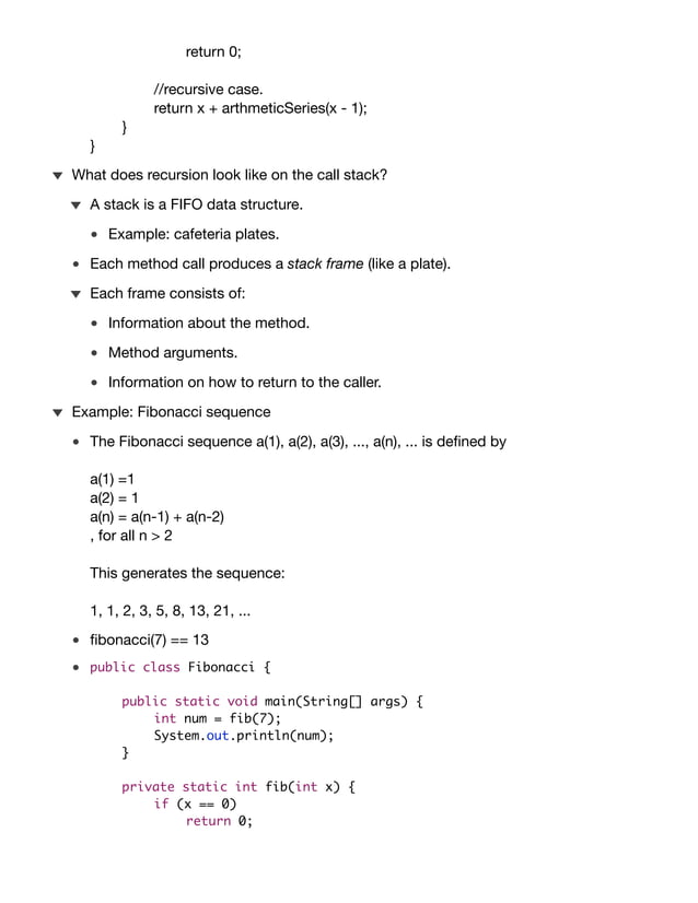 Recursion Lecture in Java | PDF | Programming Languages | Computing