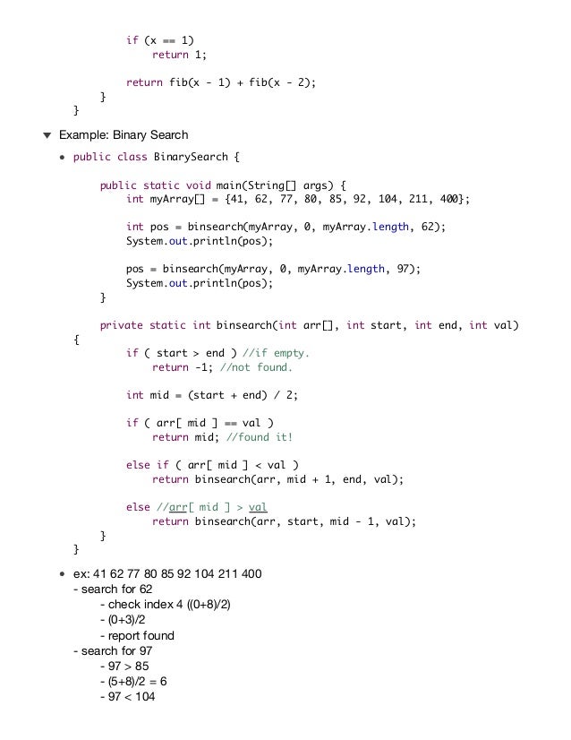 Recursion Lecture in Java