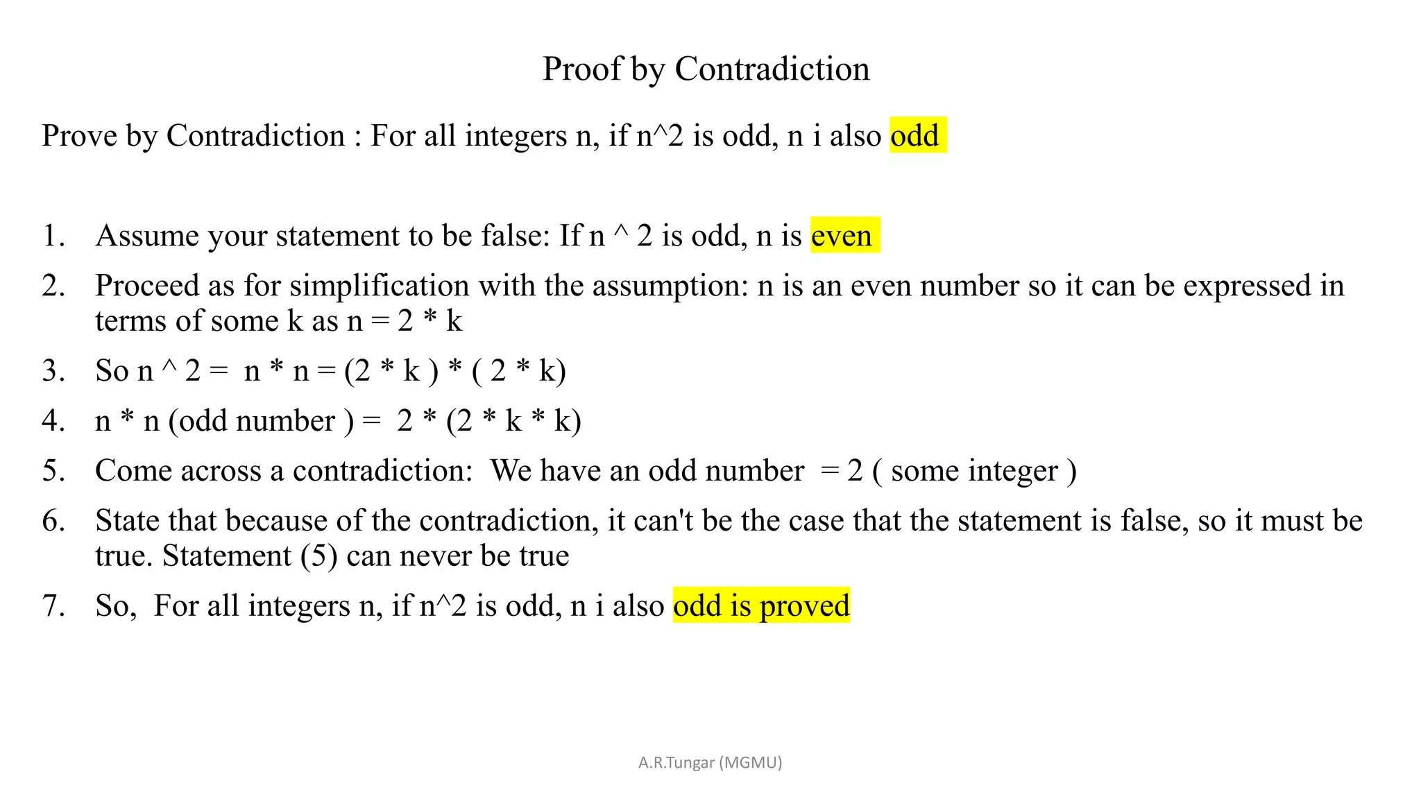 Recursion & methods of proof in algorithm analysis | PPT
