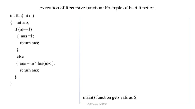 Recursion & methods of proof in algorithm analysis | PPT
