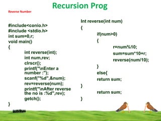 Recursion prog (1) | PPSX