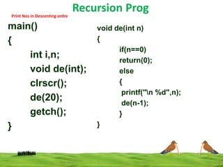 Recursion prog (1) | PPSX