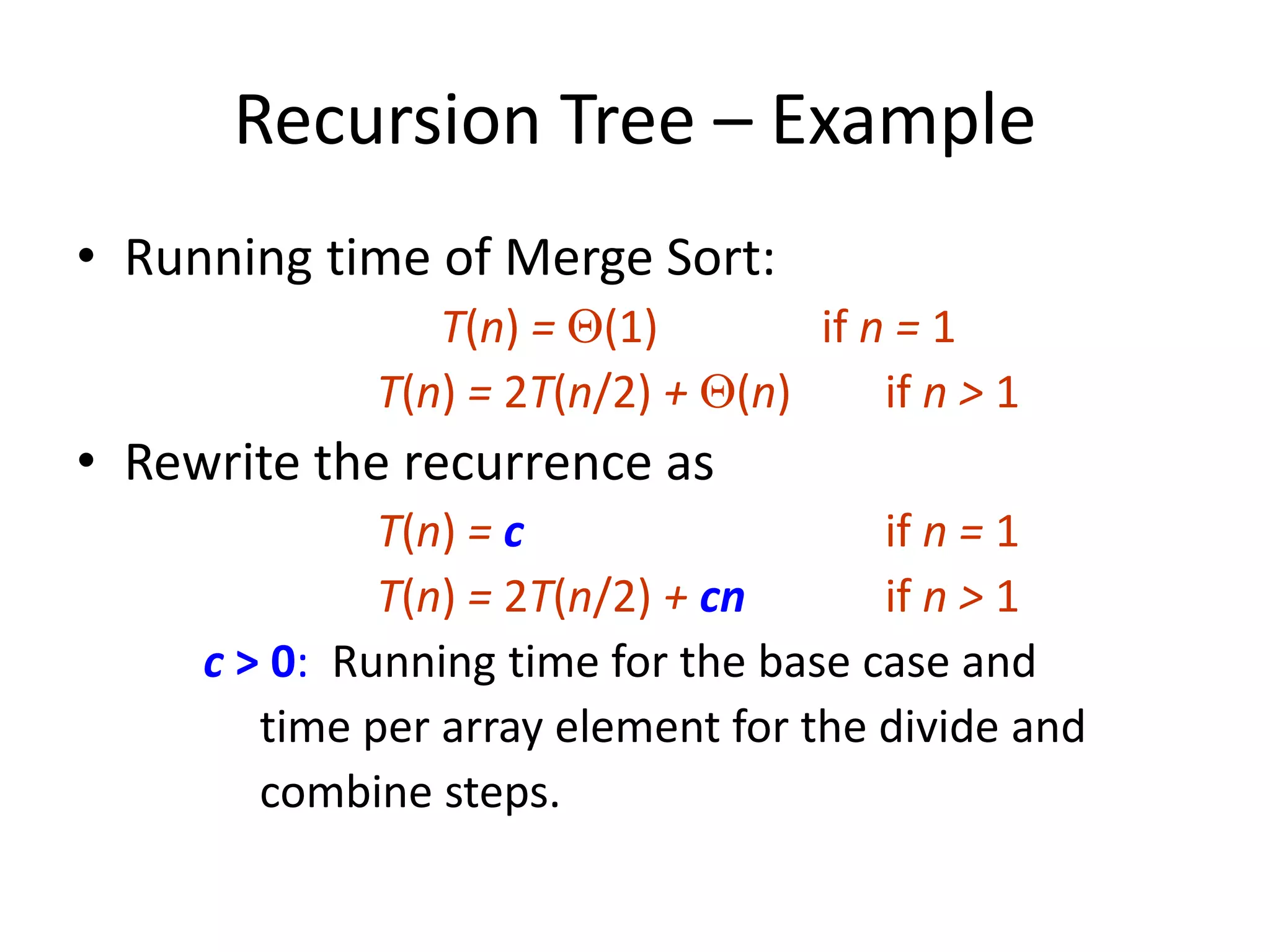 Recursion Tree Method Pdf