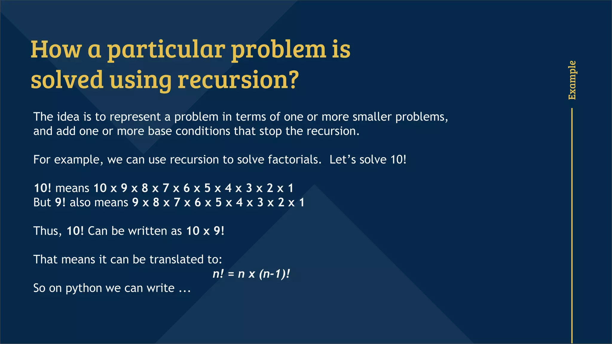 Recursion With Python Rev Pptx Programming Languages Computing 6475