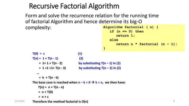 Recursive algorithms | PDF | Programming Languages | Computing