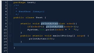 Recursive Algorithm (in Azerbaijani) | PPT
