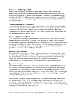 Recursive Compression Theory: A Systems Approach to Intelligence and ...