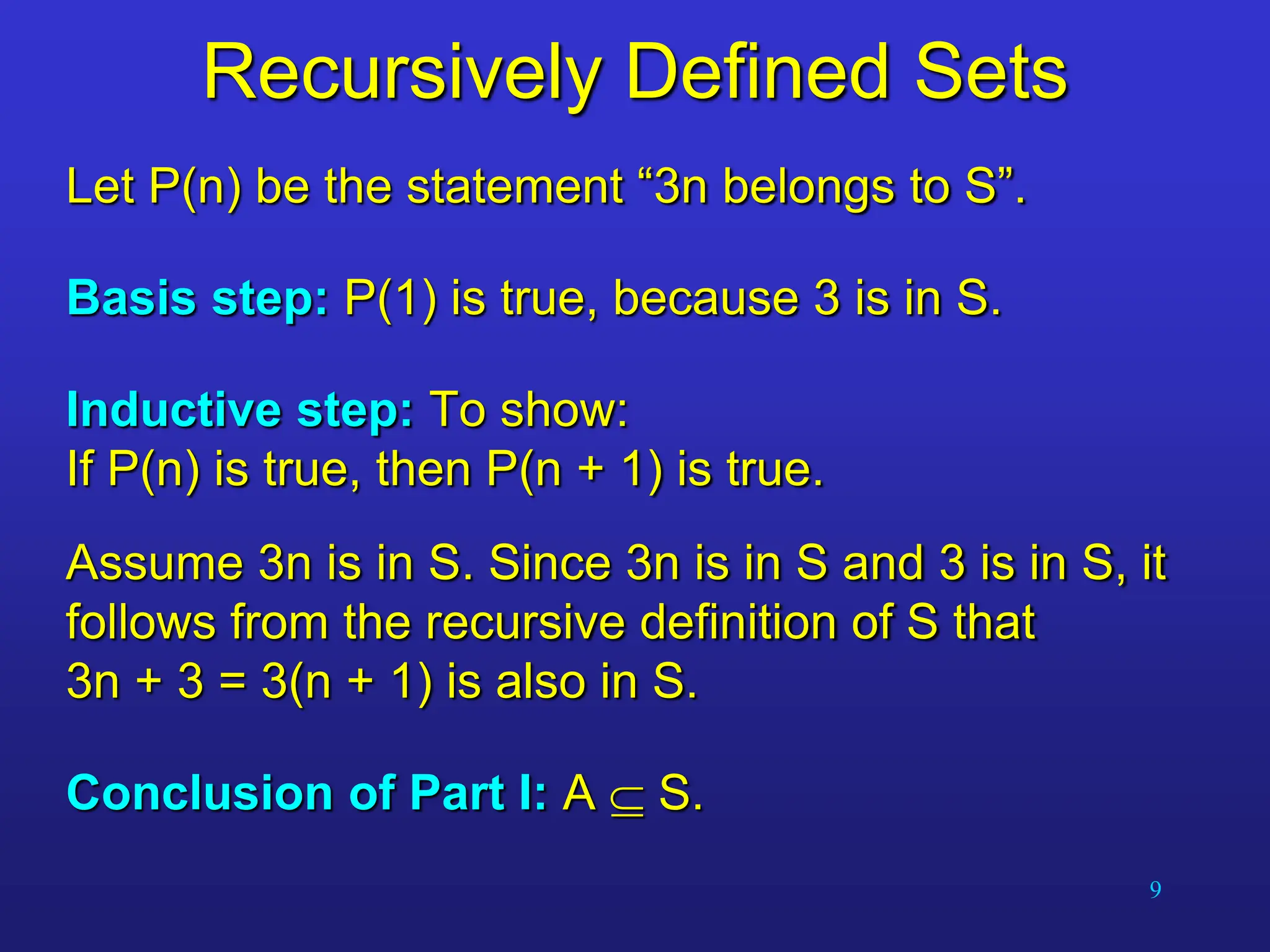 Recursive Definitions In Discrete Mathmatcs Pptx
