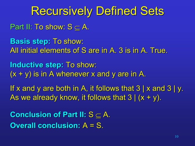 Recursive Definitions In Discrete Mathmatcspptx Programming Languages Computing