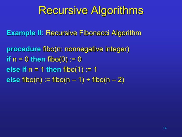 Recursive Definitions In Discrete Mathmatcspptx Programming