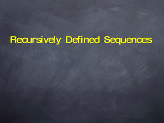 Recursively Defined Sequences | PPT