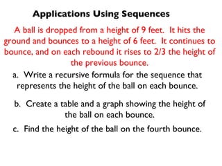 Recursively Defined Sequences | PPT
