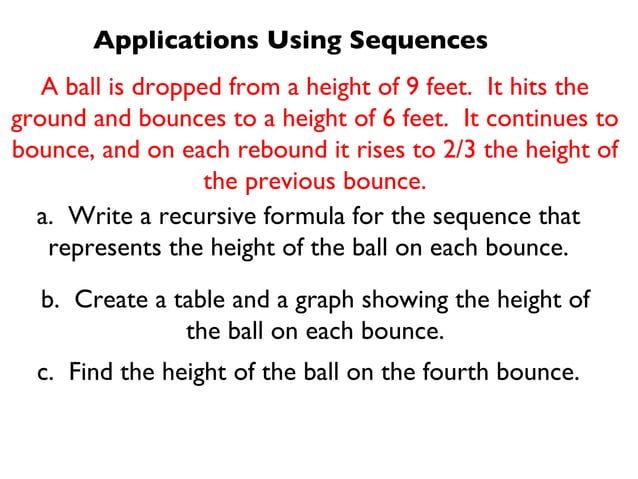Recursively Defined Sequences | PPT
