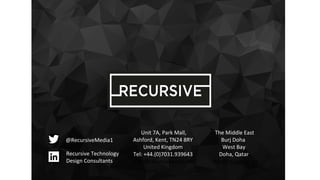 Recursive AV - Technology Design Consultants Case Studies | PPT