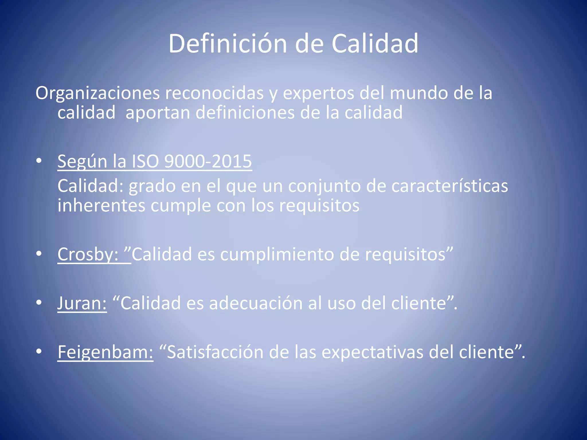 Recurso 1. fundamentos de la calidad | PPT