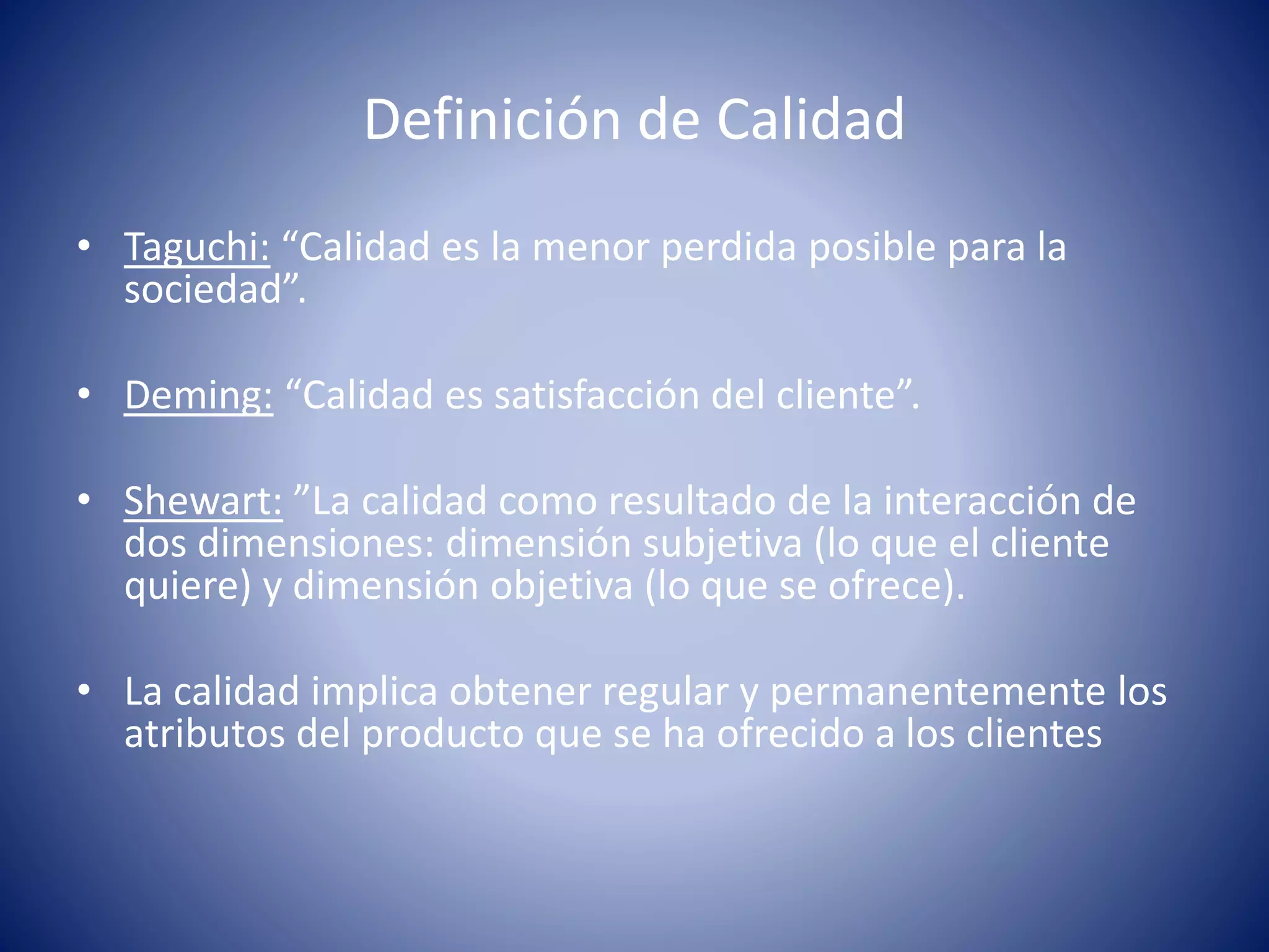 Recurso 1. fundamentos de la calidad | PPT