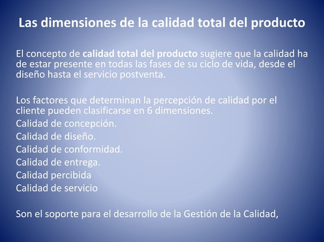 Recurso 1. fundamentos de la calidad | PPT