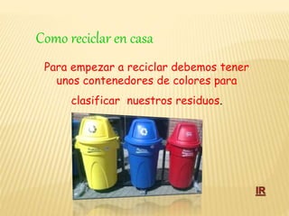 Recurso educativo aprende a reciclar | PPSX