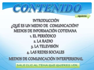 MEDIOS DE COMUNICACION | PPTX