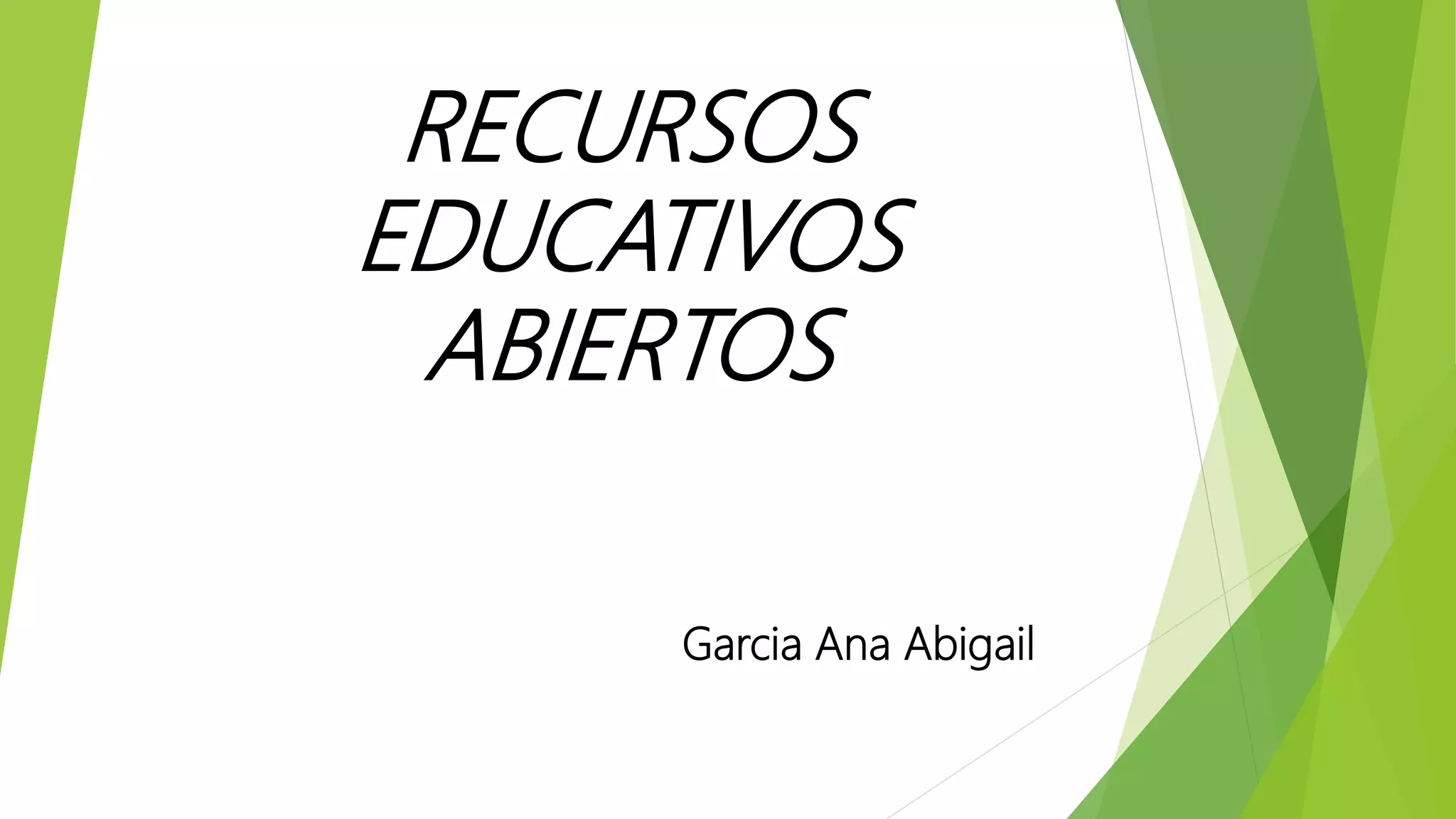 Recursos educativos abiertos | PPTX