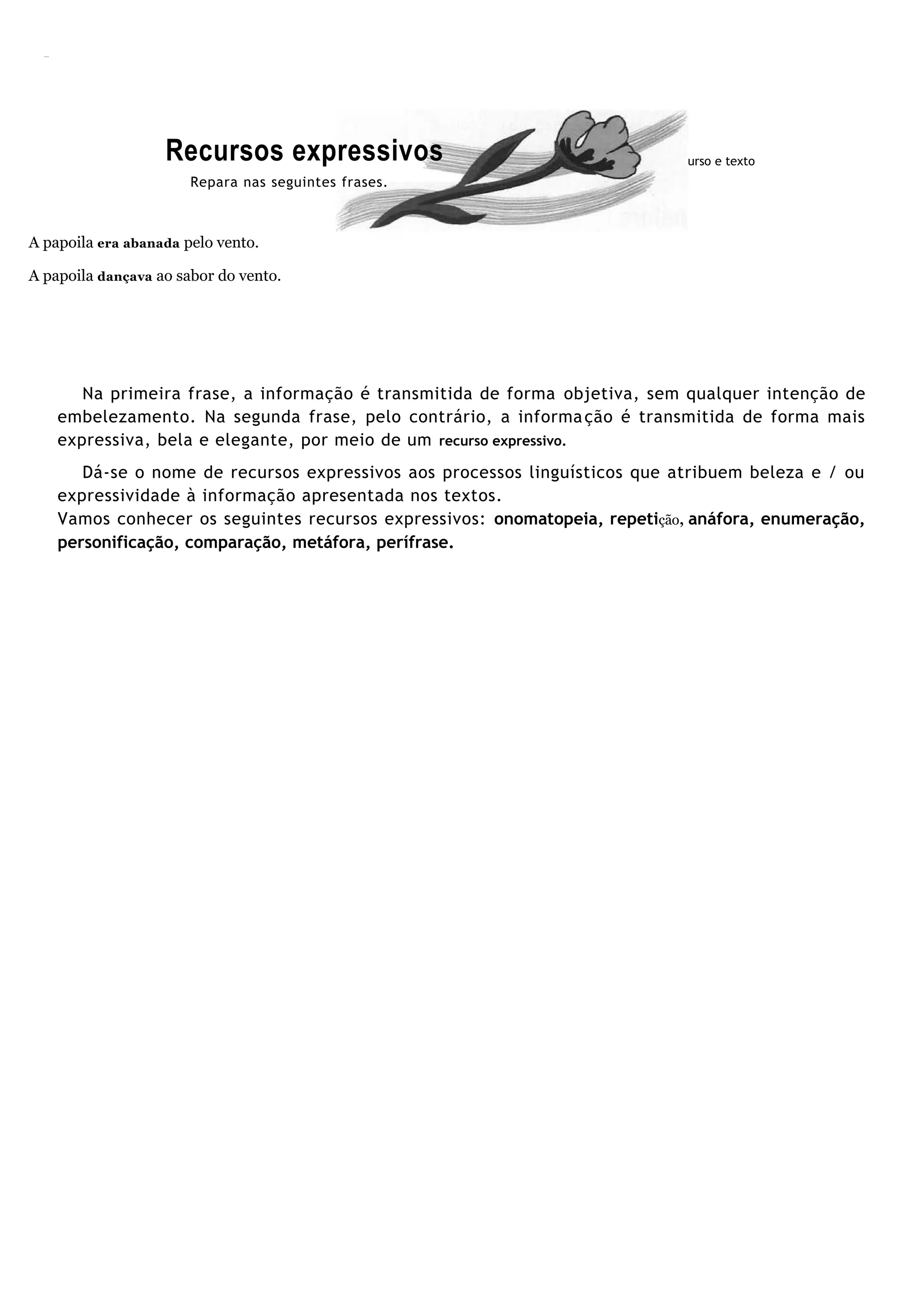 Recursos expressivos | PDF